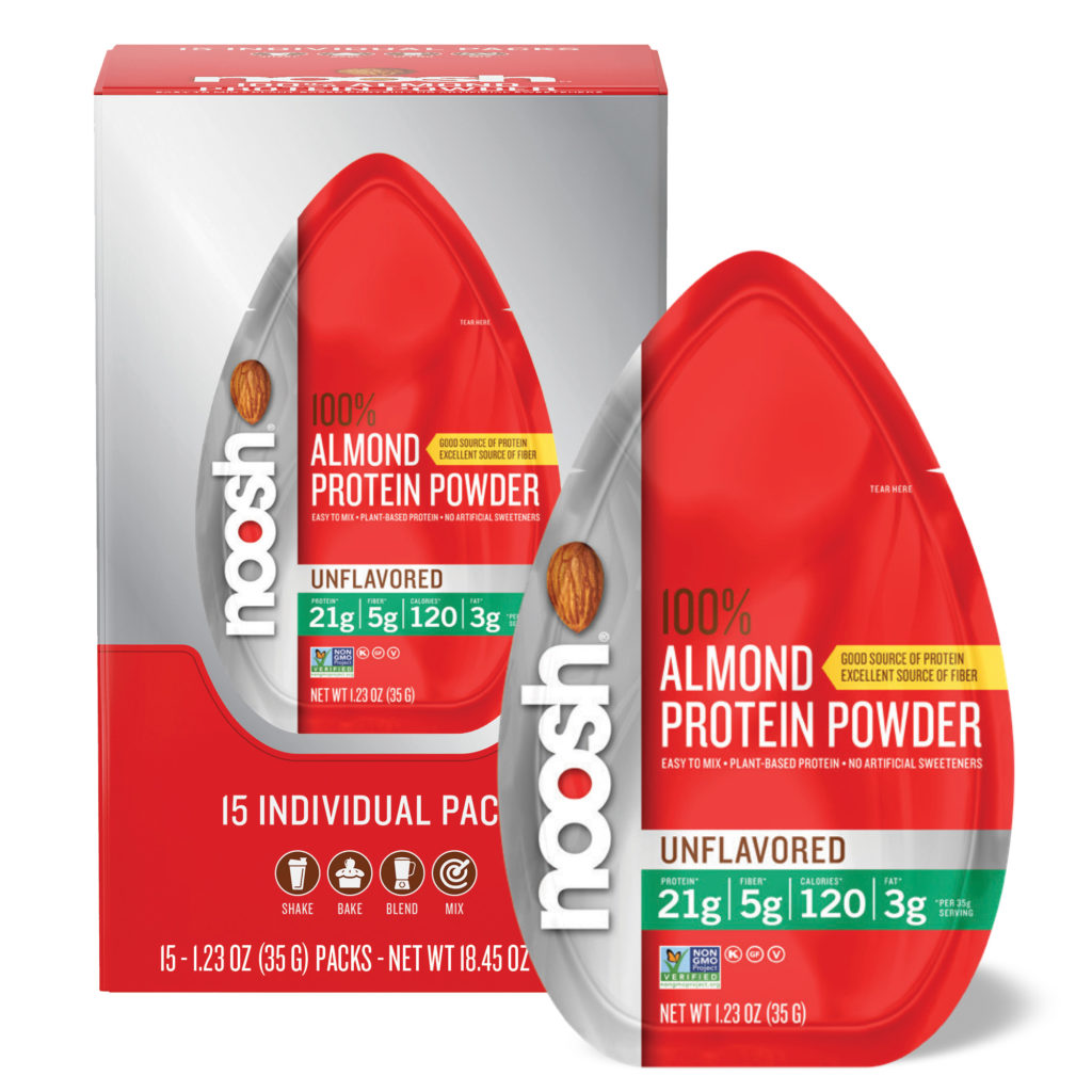 Noosh Unflavored 1.15lb Almond Protein Powder | Gluten Free, Vegan, Kosher